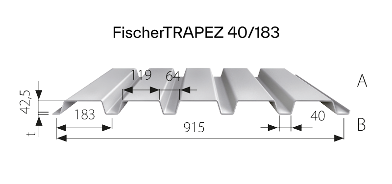 Fischer Profil GmbH - FischerTRAPEZ 40/183